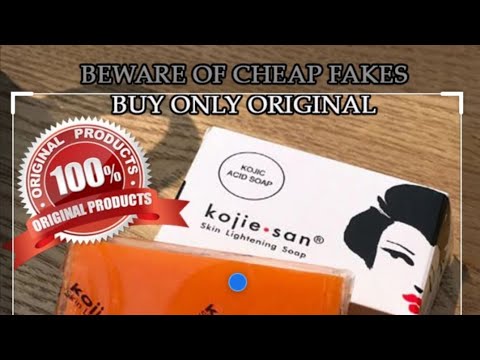Kojic acid soap how to spot fake soap / product. - YouTube