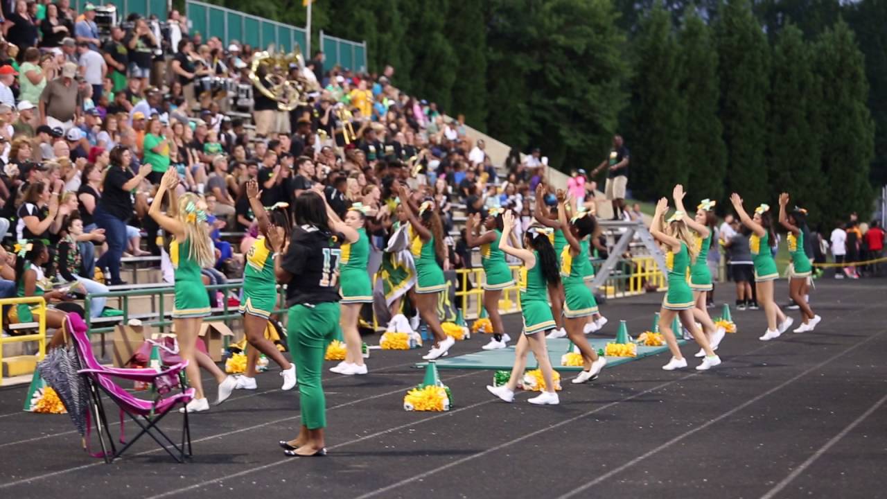 North Rowan High School Cavalier Cheerleaders 2015 - YouTube