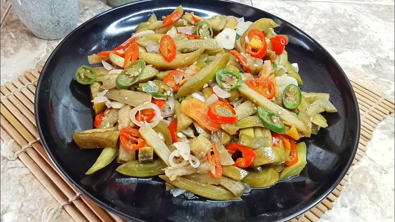 MENU BUKA PUASA & SAHUR YANG SIMPLE | RESEP TUMIS TERONG HIJAU - YouTube