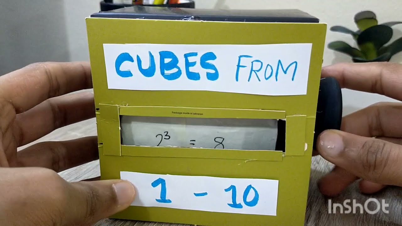 Maths Working Model | Cube numbers 1 to 10 | For Math Week easy [ V1.0 ...