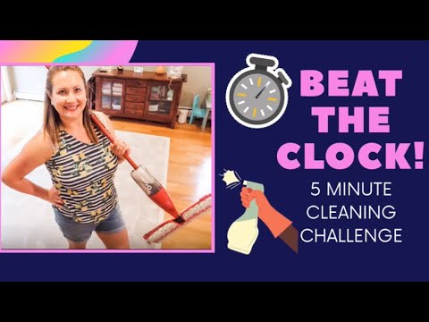 5 MINUTE CLEANING CHALLENGE // FIVE MINUTE CLEAN WITH ME // 2020 ...