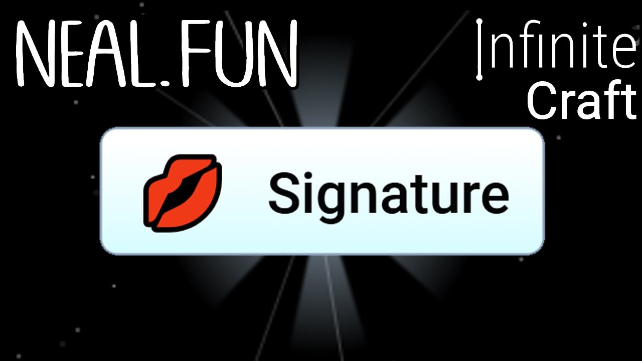 How to Make Signature in Infinite Craft | Get Signature in Infinite ...
