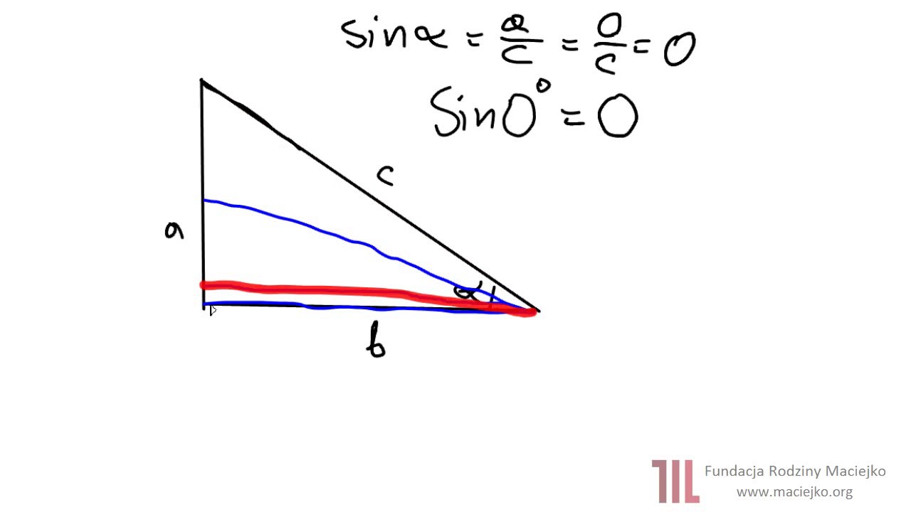 Odc. 2. Obliczenie proporcji sinus 0° i cosinus 0°. Jedynka ...