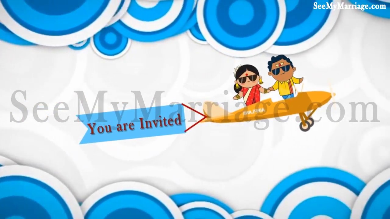 Free WEDDING INVITATION VIDEO || MOTION GRAPHIC ANIMATION - YouTube