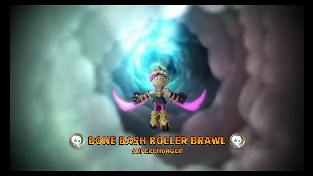 Skylanders nightmare super Kaos vs Bone Bash Roller Brawl - YouTube