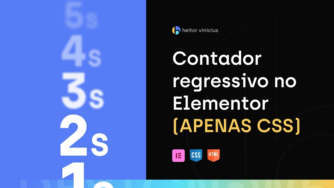 Contador Regressivo Para Página De Obrigado No Elementor Apenas Css Youtube
