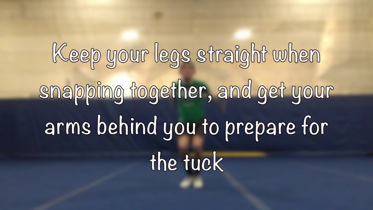 How To: Toe Touch Back Tuck | High School Cheer - YouTube