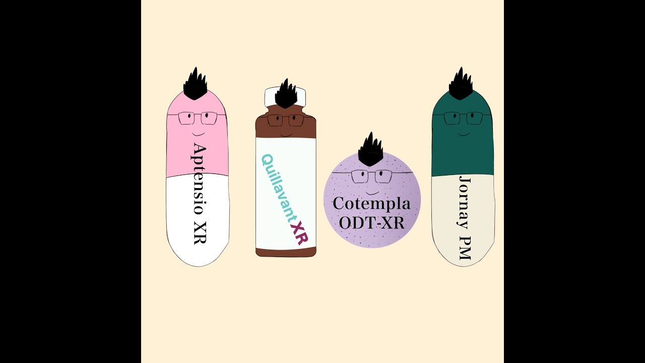 E71 ADHD: Daytrana, Quillavant XR, Quillachew XR, Aptensio XR, Cotempla ...