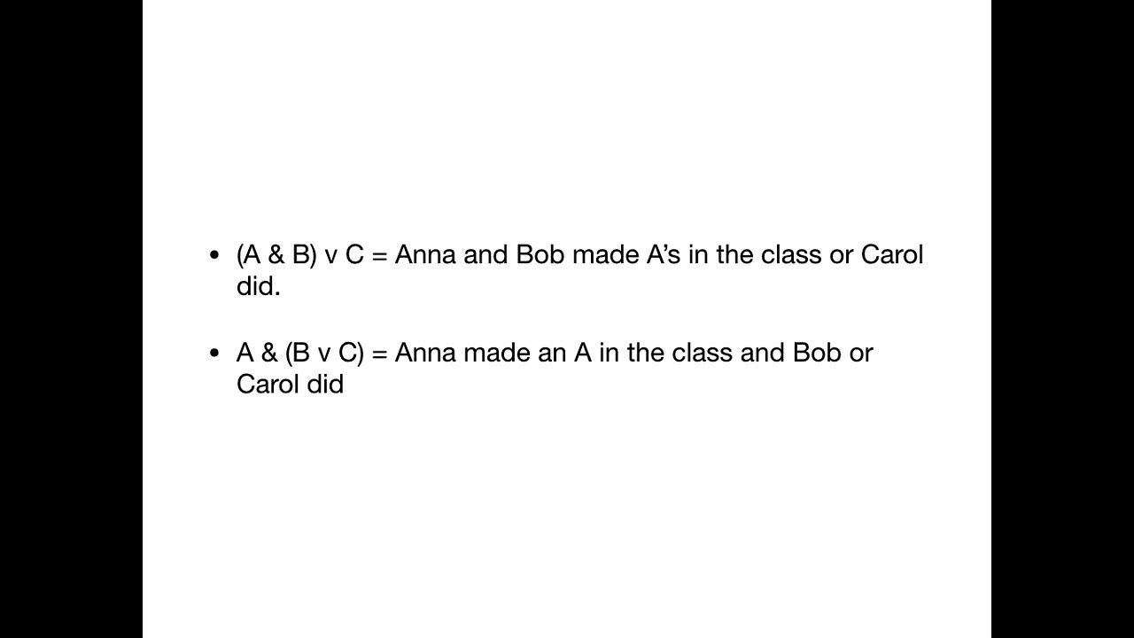 Introduction to Propositional Logic Lecture 3 Movie - YouTube