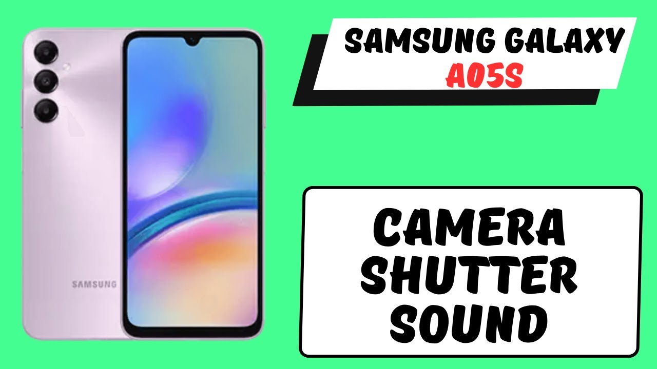 Camera Shutter Sound Samsung A05s || How to set camera shutter sound ...