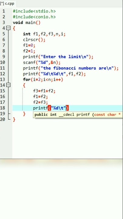 C Programming Code To Generate Fibonacci Series Using C Programming Codewithme Programming