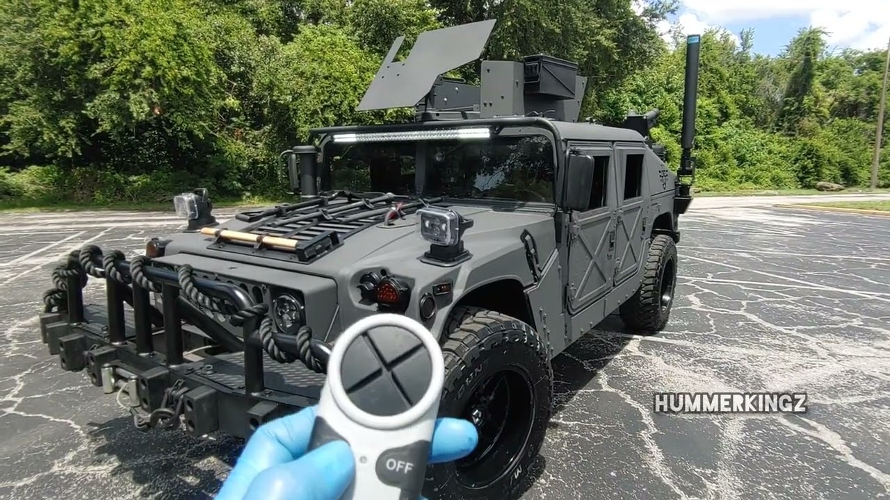 HUMVEE SPECIAL FORCES GMV SLANTBACK IN NOIR GREY #HUMMERKINGZ - YouTube