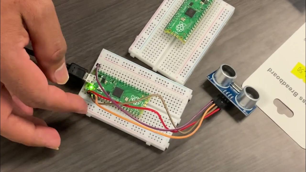HC SR04 Distance Sensor Raspberry Pi Pico Connecting onboard LED - YouTube