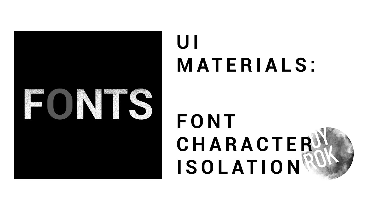 Fonts Character Isolation - YouTube