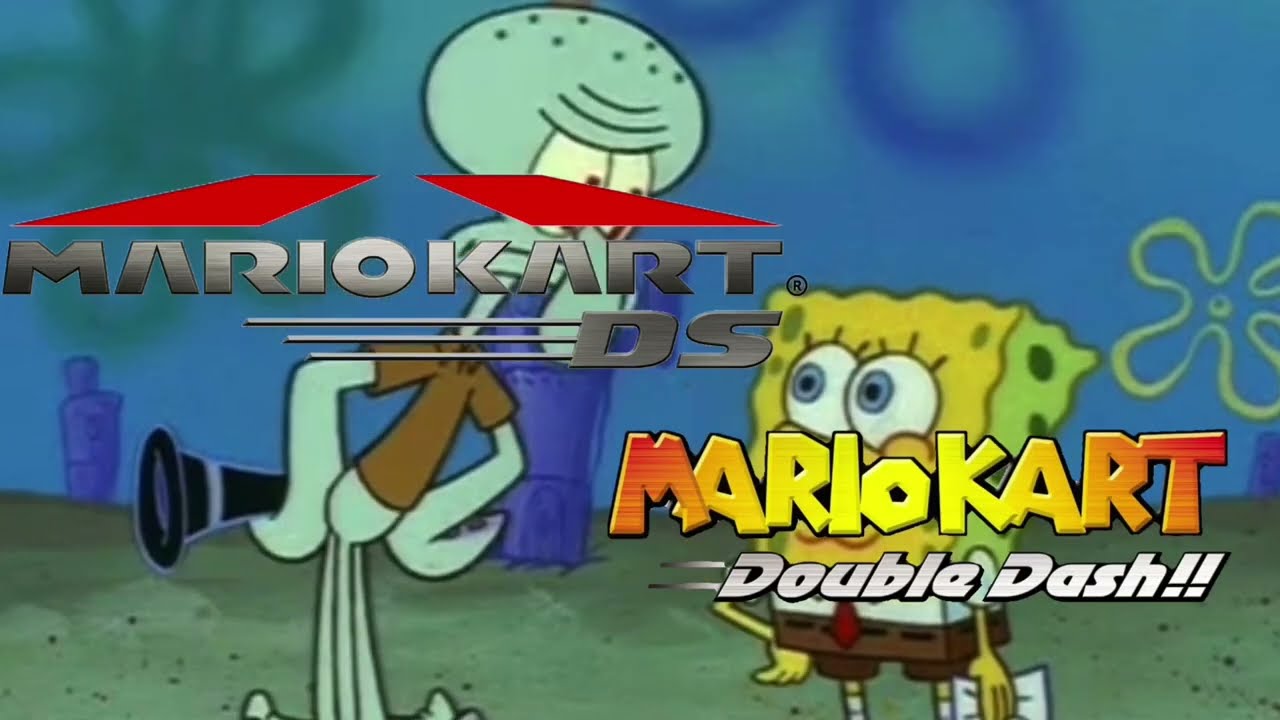 spongebob wrong notes meme mkds vs mkdd music - YouTube