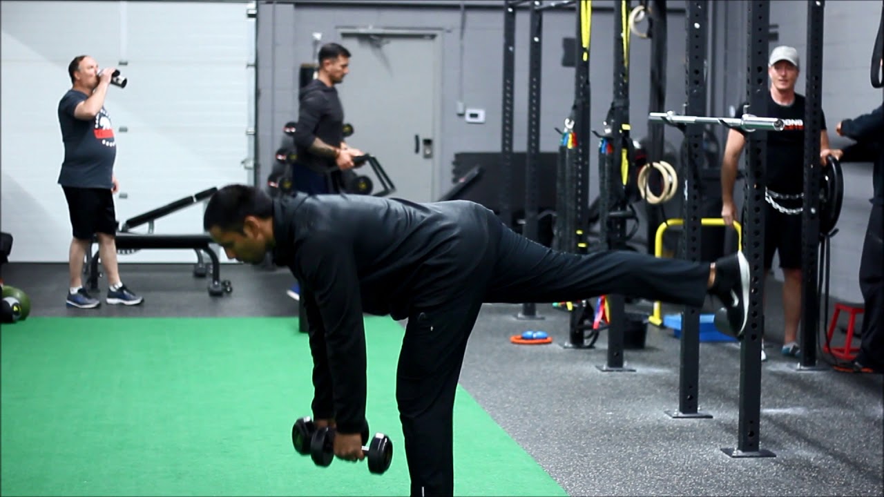 Single leg romanian deadlift - YouTube