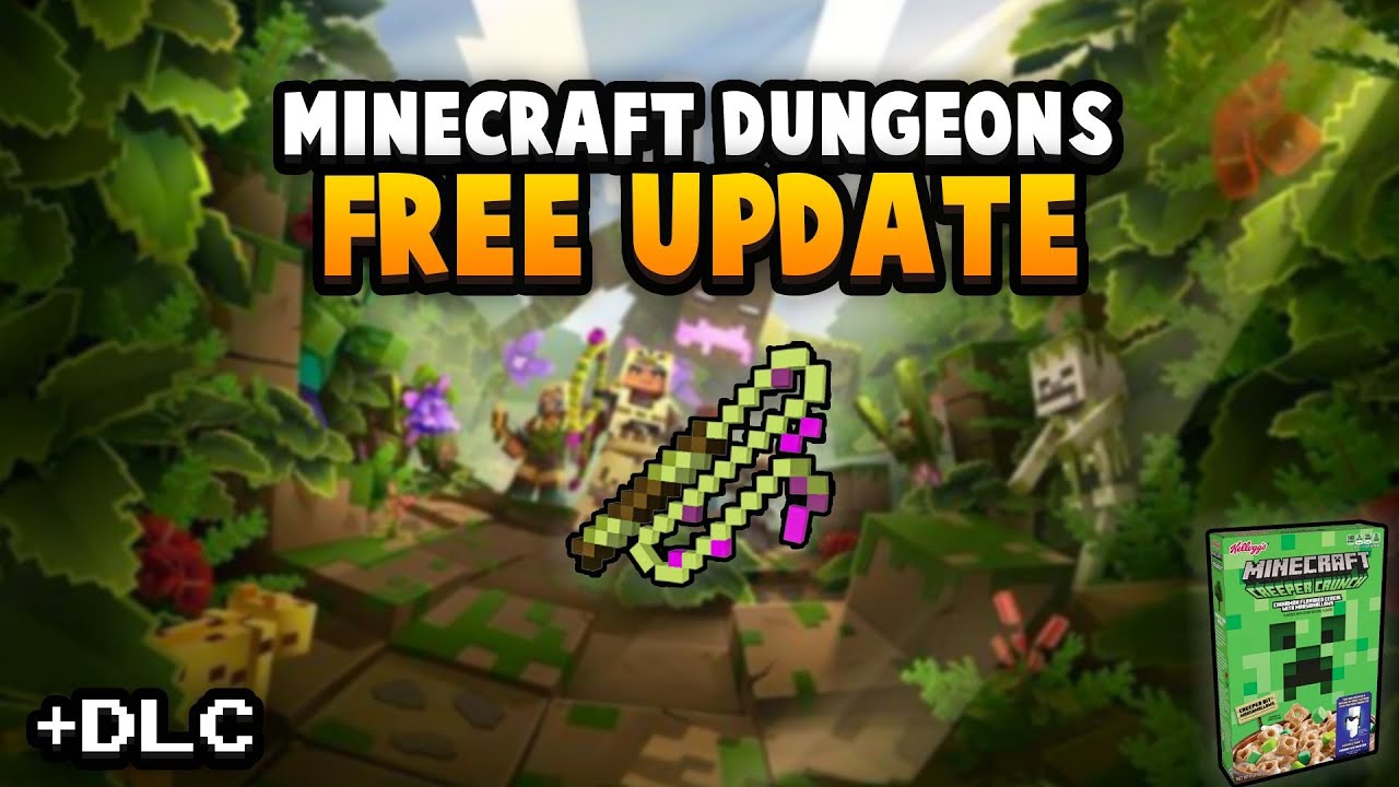 Minecraft Dungeons - First Big Update, DLC & Cereal!? - YouTube