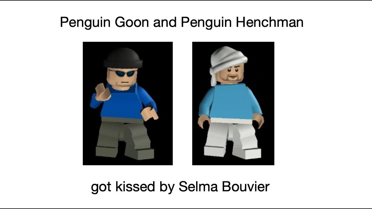 Penguin Goon and Penguin Henchman got kissed by Selma Bouvier - YouTube