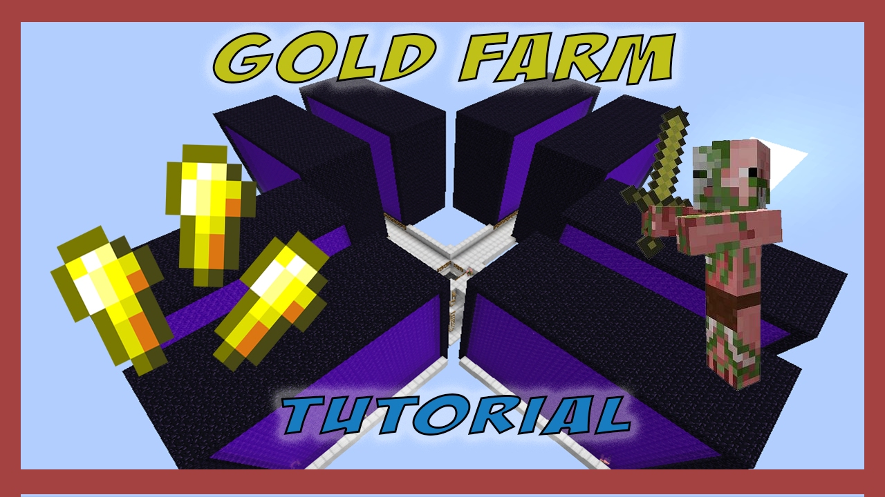 Minecraft: Giant Gold Farm Tutorial (1.11) - YouTube