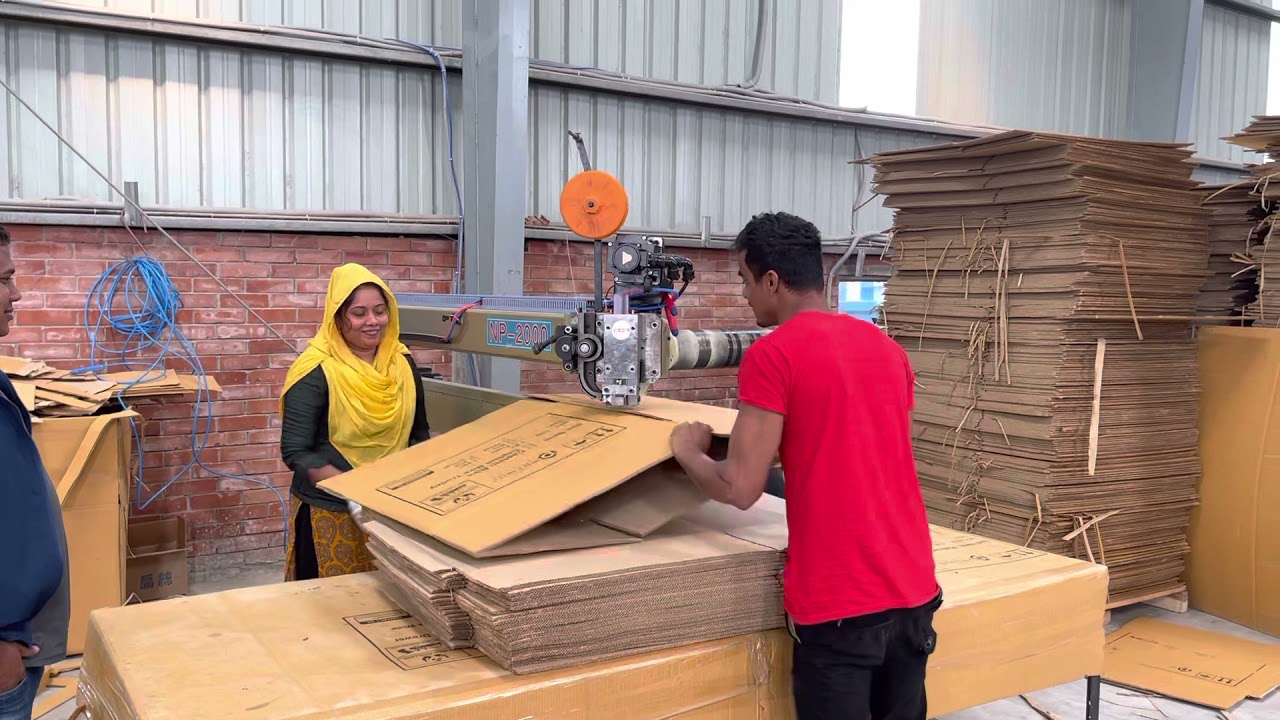 Manual stitching machine - YouTube