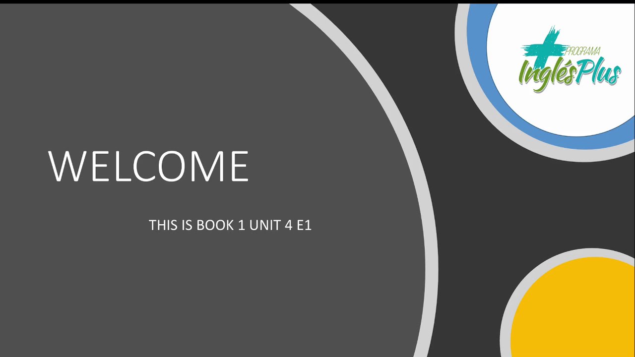 Book 1 Unit 4 Exercise 1 - YouTube