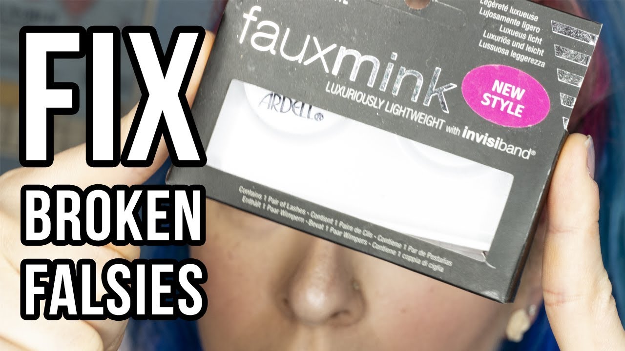 FIX BROKEN LASHES | Save Your False Eyelashes!! - YouTube