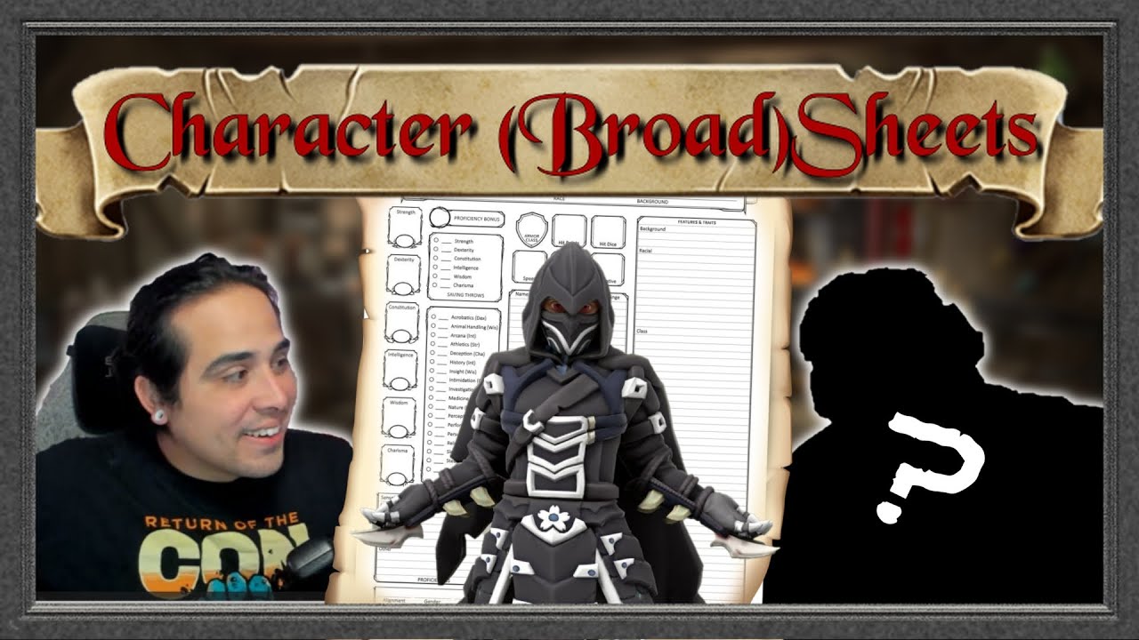 Character Broadsheets | Legion | #dnd #character #rpg - YouTube