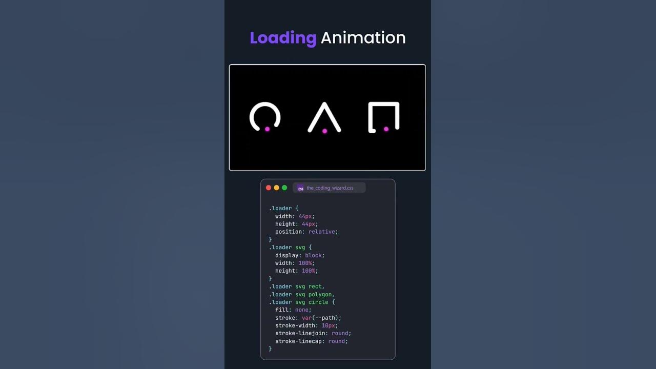 Loading Animation Html Css Shorts Html Css Htmlcss Coding Coder Programming Webdesign