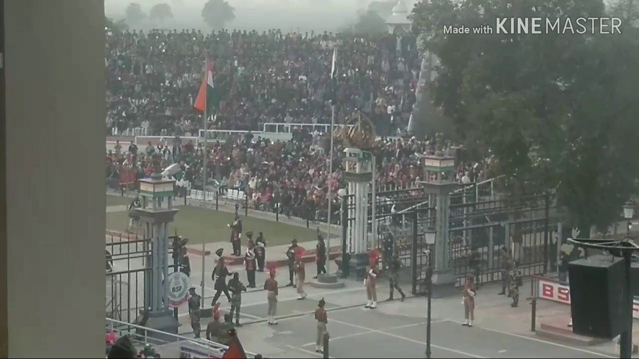 Wagah border BSF 💪border security force💪... - YouTube