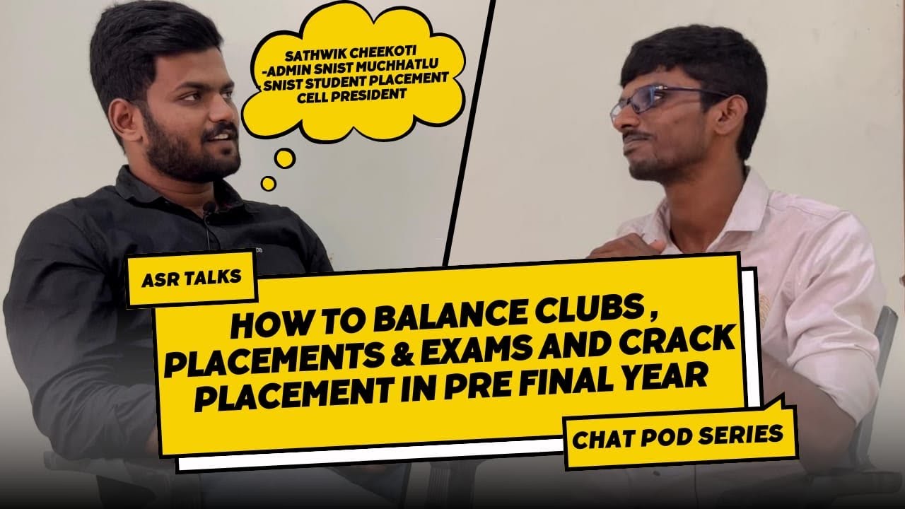 HOW TO BALANCE CLUBS, PLACEMENTS AND EXAMS | CRACK PLACEMENT IN ...