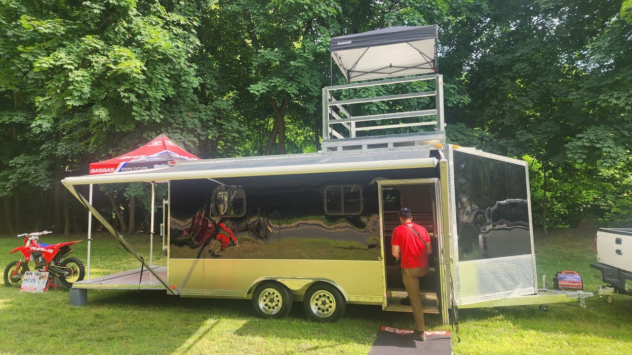 CUSTOM ALUMINUM CARGO PRO TOY HAULER BY KAPLAN CYCLES - YouTube