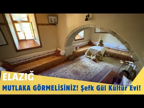 Yöresel Dokusuyla Büyüleyen, Tarihi Bir Ev | Harput Şefik Gül Kültür Evi - 4K