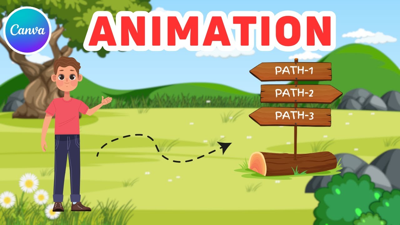 How to make Animation video in Canva | Cartoon animation - YouTube