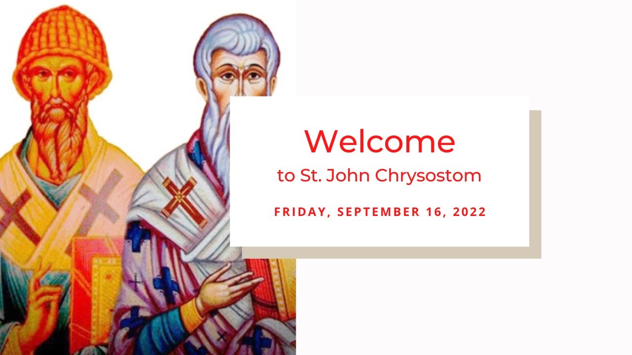 Daily Mass - Friday, Sept. 16, 2022 - YouTube