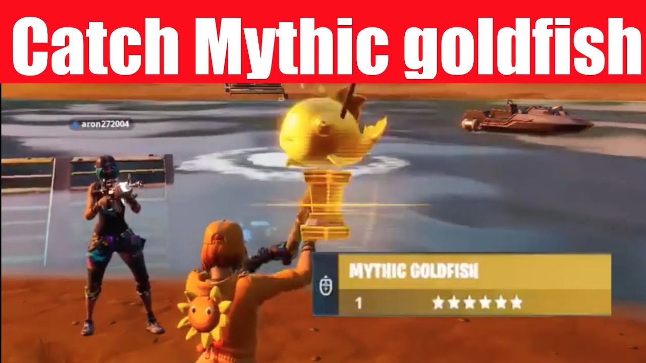 How to catch mythic gold fish + Fortnite fishing Competition UPDATE ...