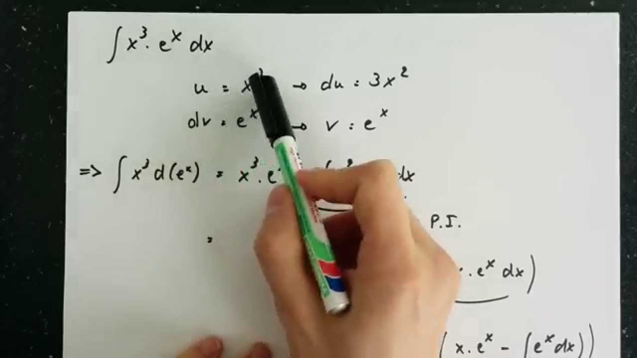 wekelijks wiskunde 09 partiële integratie - YouTube