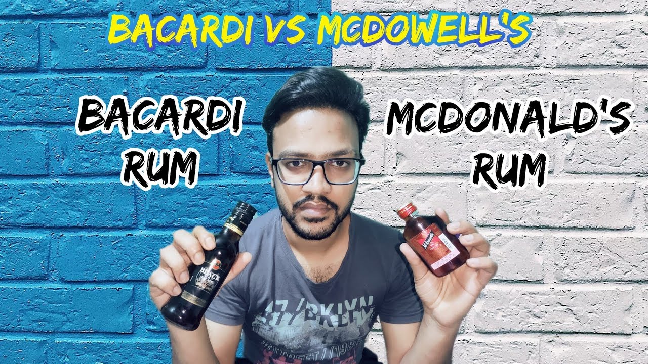 Bacardi Black Rum VS McDowell's No.1 Rum | Budget Segment Rum ...