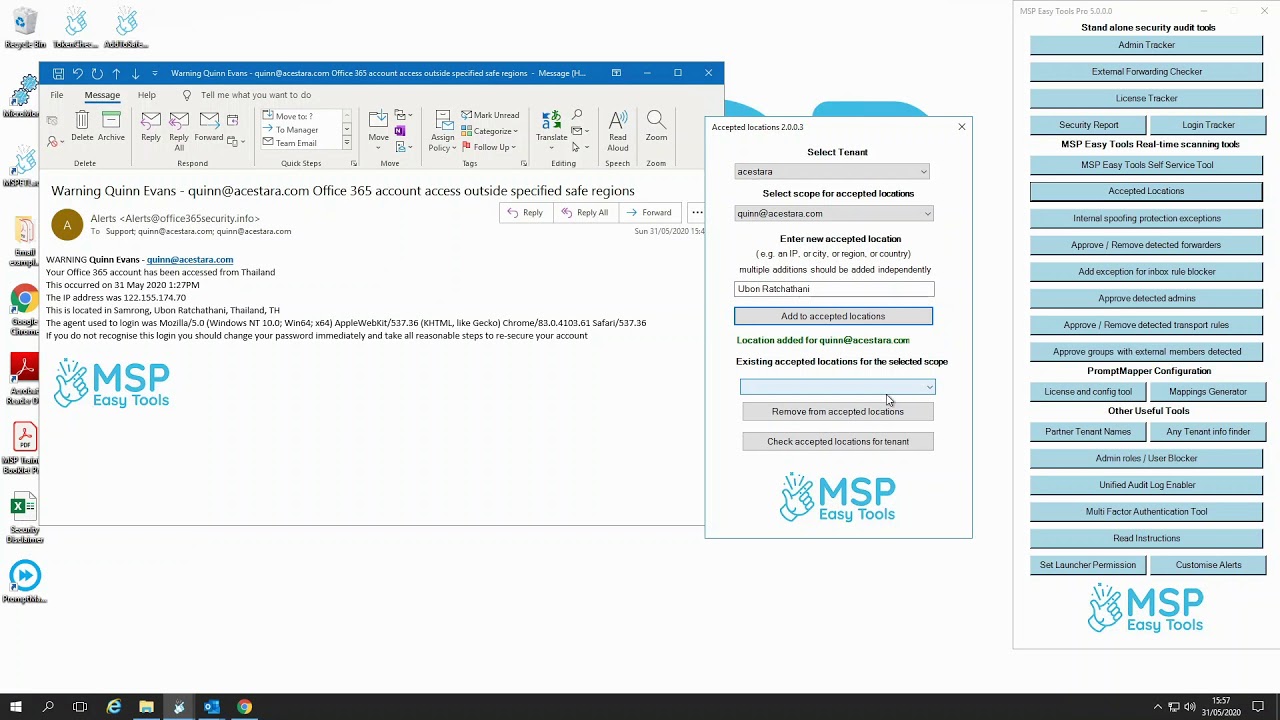 MSP Easy Tools Accepted Locations - YouTube