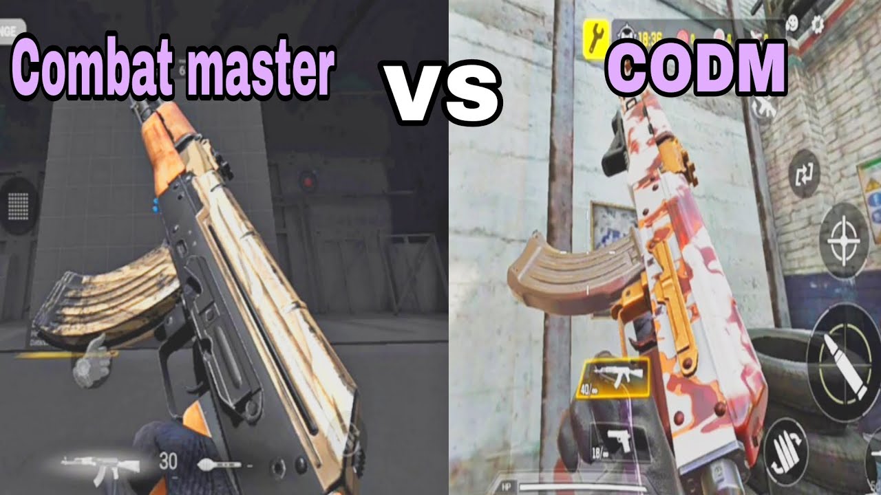 Combat master vs call of duty mobile weapon comparison | Combat master ...