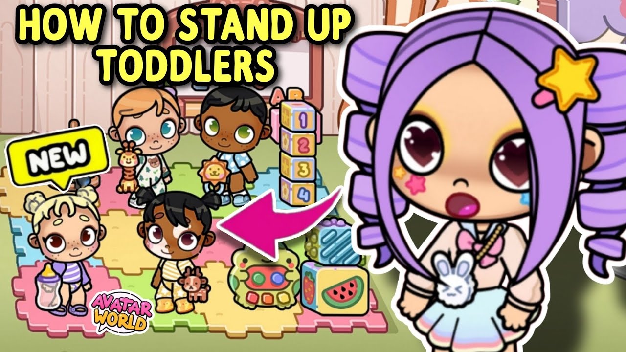 HOW TO **STAND UP** THE TODDLERS IN AVATAR WORLD 😯👶 - YouTube