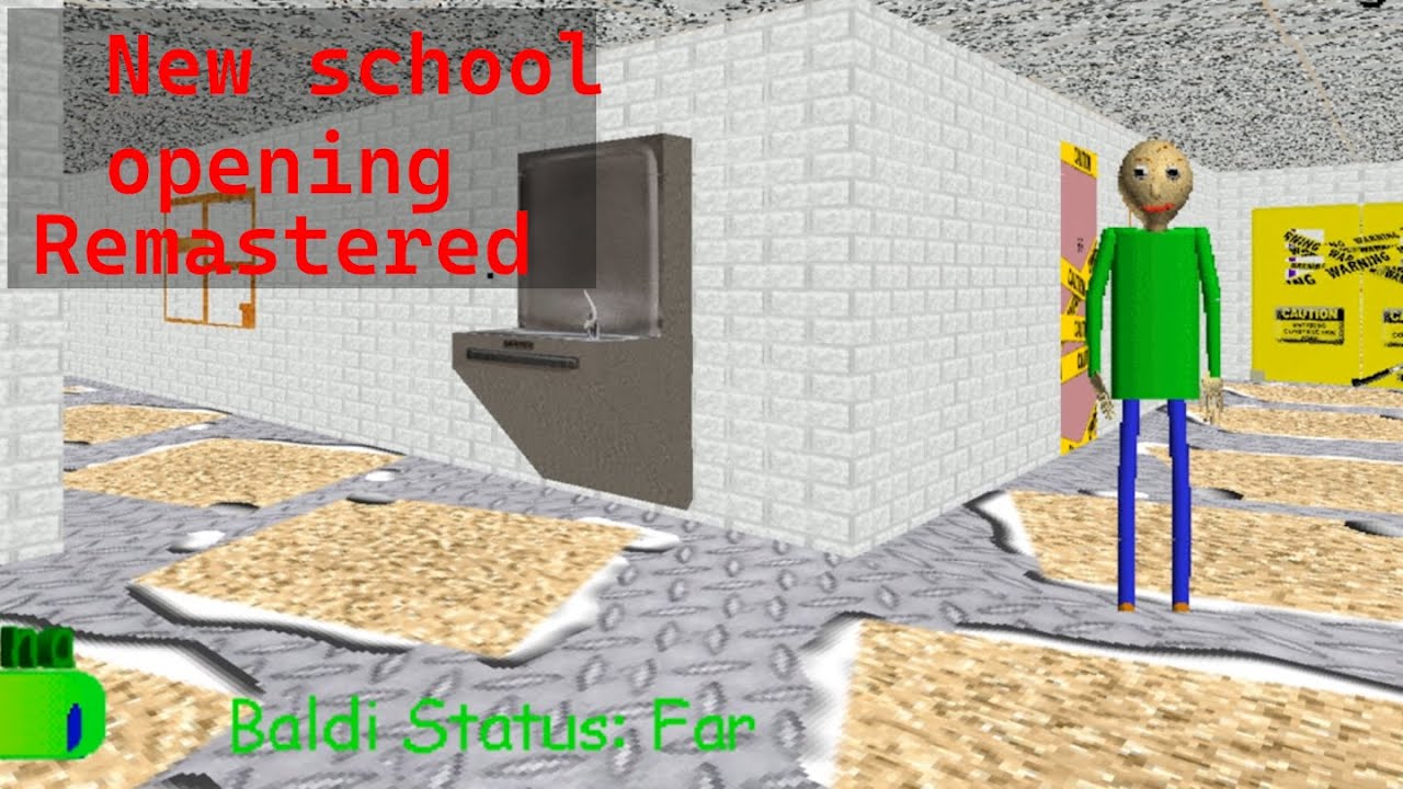 Baldi's basics new school opening Remastered - Baldi's basics hard mod ...