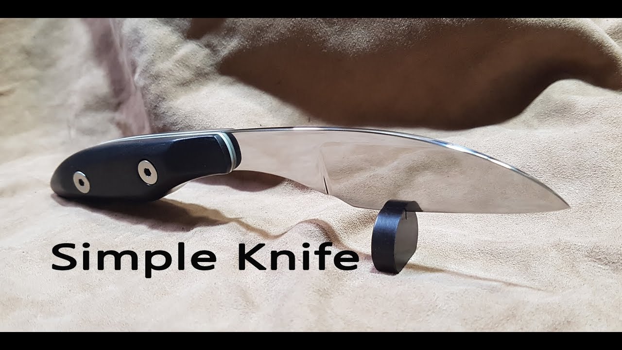 knife making-Simple knife 수제 칼 #9 - YouTube