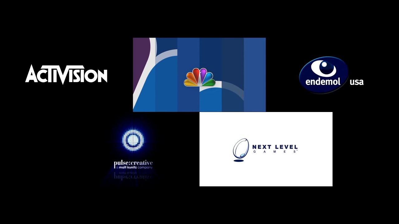 Combo Logos: Activision/NBC/Endemol USA/Pulse Creative/Next Level Games ...