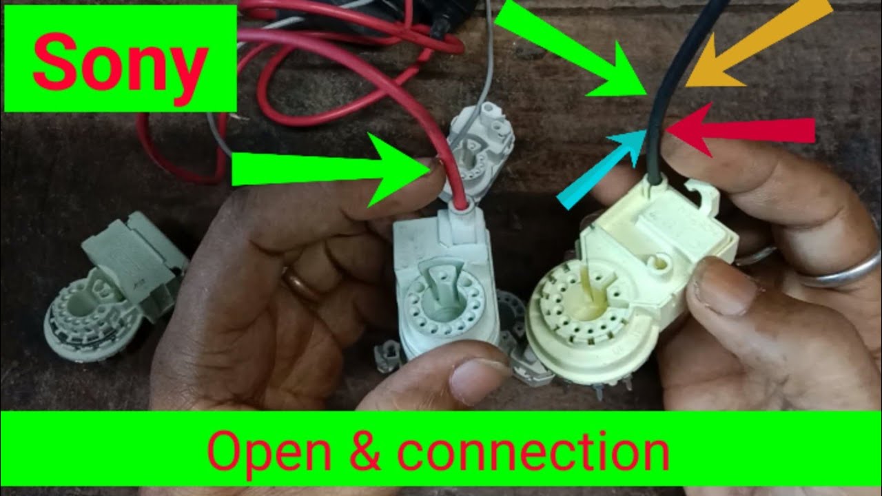 Sony base wire connection open | CRT sony base | colour television base ...