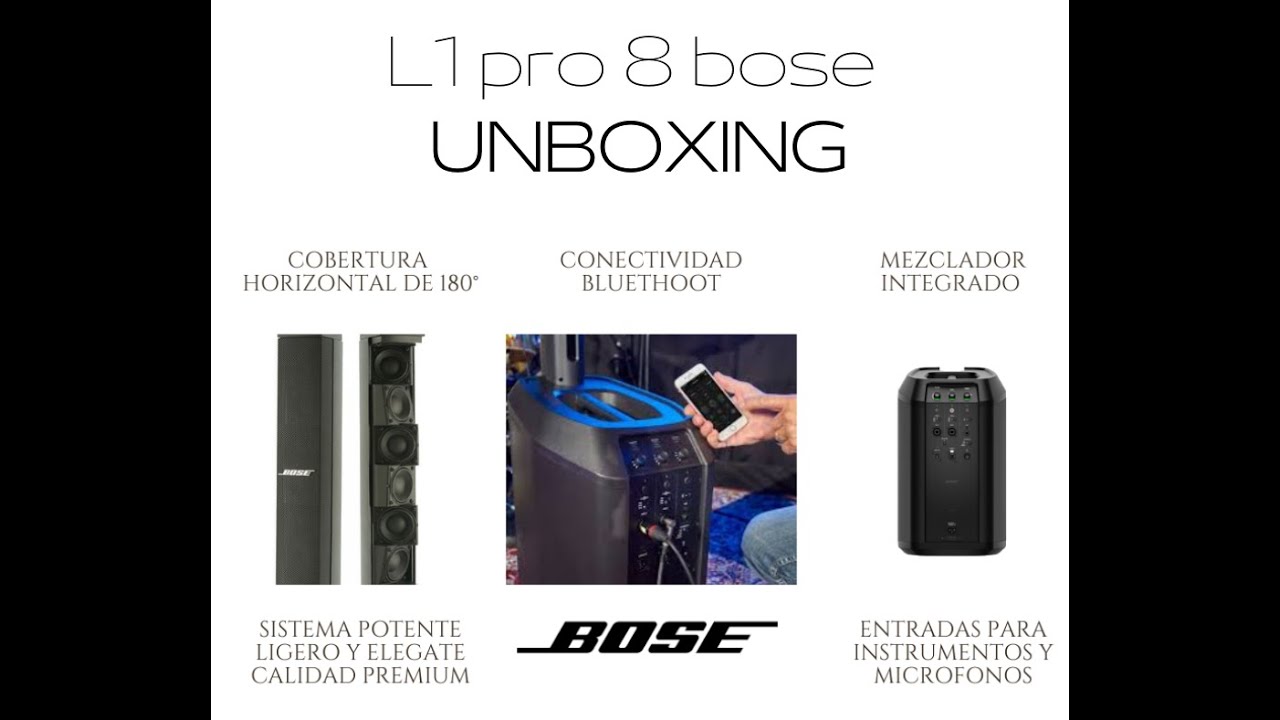 L1 PRO 8 BOSE / UNBOXING - YouTube