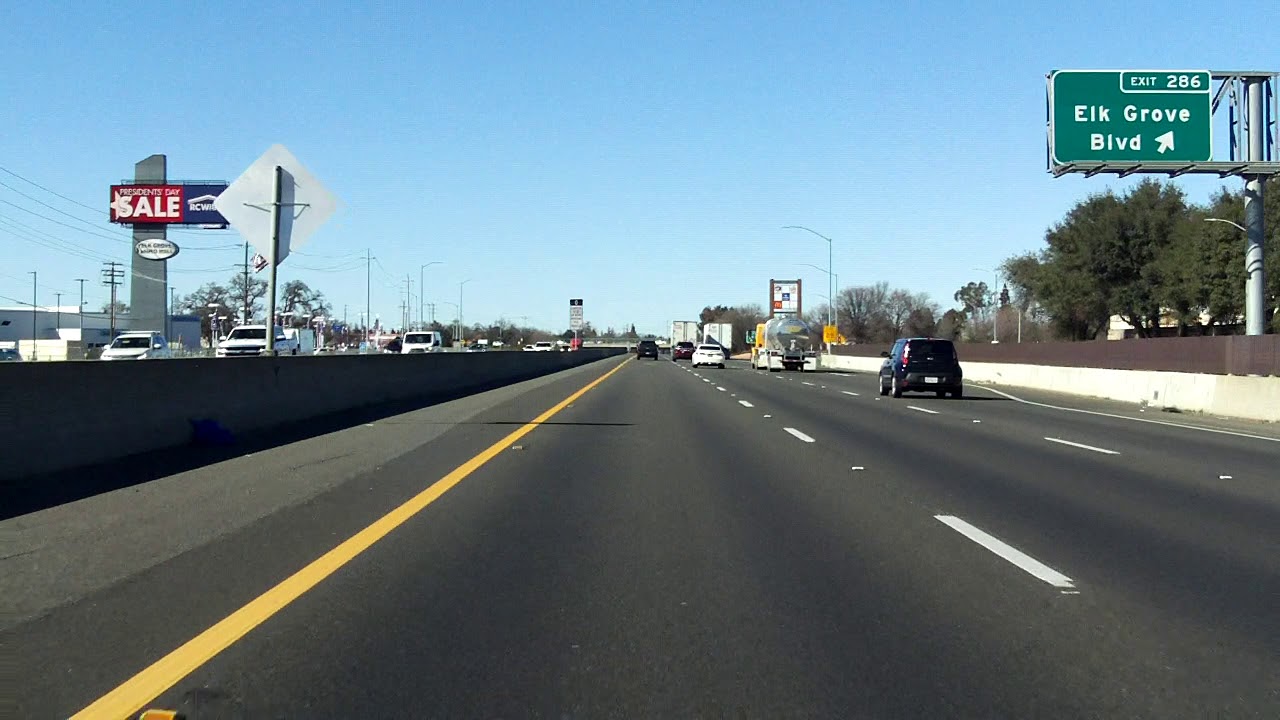 Golden State Highway (CA 99 Exits 280 to 289) northbound - YouTube