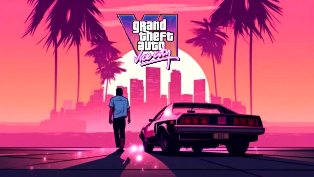 GTA 6 Trailer but its vice city title track and color grade - YouTube