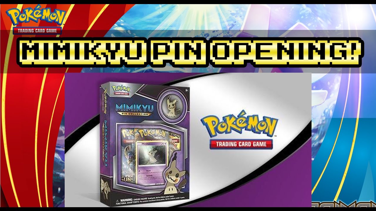 Opening a Mimikyu Pin Collection Box | Pokemon Sun & Moon TCG - YouTube