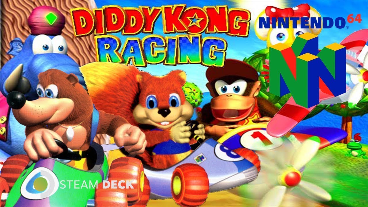Diddy Kong Racing N64 Valve Steam Deck Emulator Gameplay - No ...
