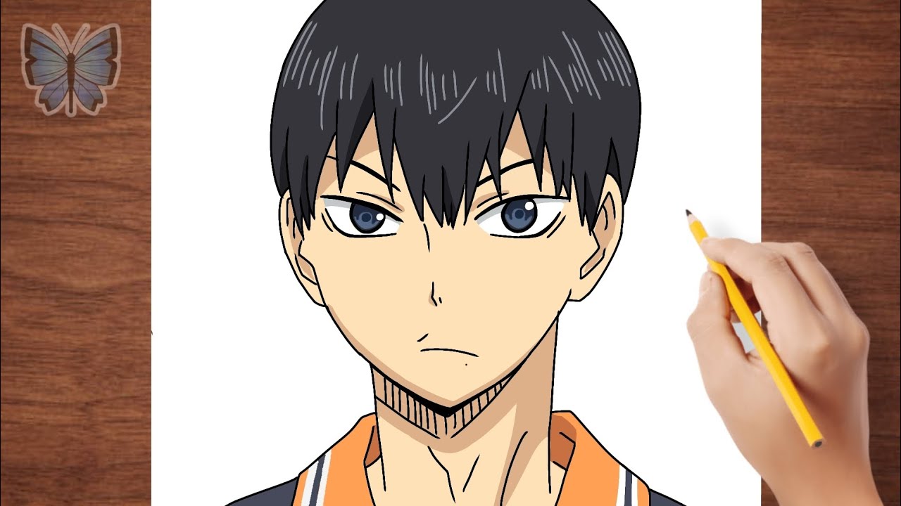How To Draw Tobio Kageyama |Step By Step |Haikyuu || How to draw anime ...